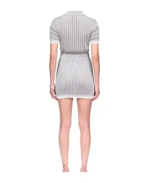 Casablanca Ribbed Knit Mini Skirt