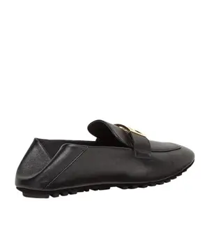 Fendi Ff Baguette Slip-on Loafers - Black