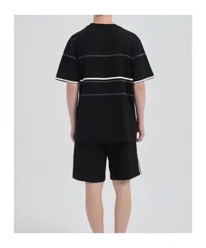 Marissa Chiara Drawstring Shorts With Side Stripes