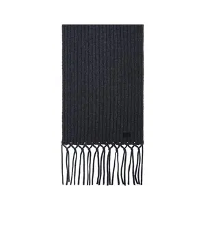 Max Mara Logo Scarf - Black