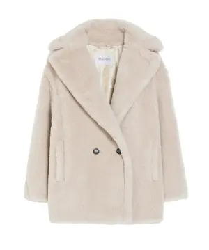 Max Mara Olga Double-breasted Alpaca And Wool Coat - Beige