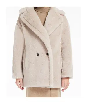 Max Mara Olga Double-breasted Alpaca And Wool Coat - Beige