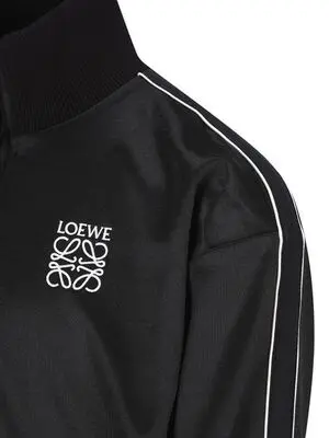 Loewe Logo Embroidered Zip-up Jacket