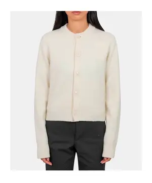 AMI Paris Button-front Cardigan - Ivory