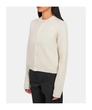 AMI Paris Button-front Cardigan - Ivory