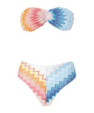 Missoni Zigzag Pattern Two-piece Bikini - Multi-color