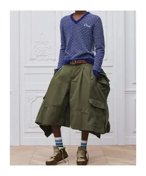 Dior Jacquard V-neck Knitted Jumper