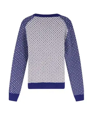 Dior Jacquard V-neck Knitted Jumper