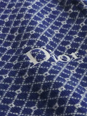 Dior Jacquard V-neck Knitted Jumper