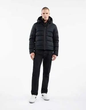 FAY Double-sided Down Jacket With Hood And Stand Collar - Blue