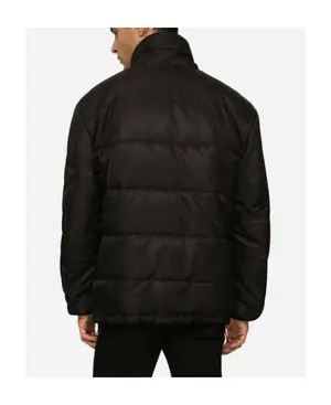 Dolce & Gabbana High Neck Padded Zip-up Jacket