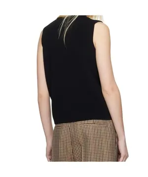 Studio Nicholson Ribbed Knit V-neck Sleeveless Vest