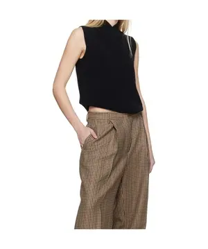 Studio Nicholson Ribbed Knit V-neck Sleeveless Vest