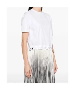 Herno Crew Neck T-shirt With Drawstring Hem