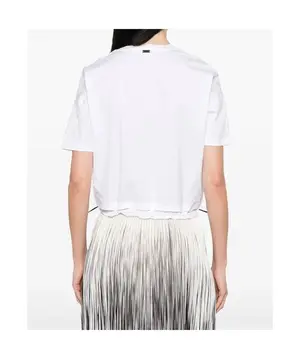 Herno Crew Neck T-shirt With Drawstring Hem