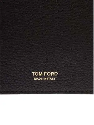 TOM FORD Logo Printed Bi-fold Wallet - Black