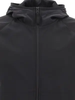 Stone Island Zip-up Hooded Jacket - Black