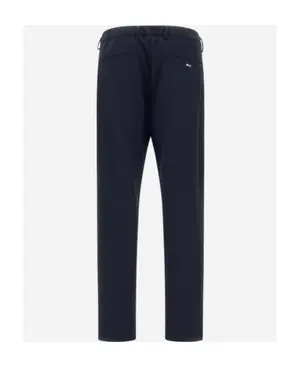 Herno Tapered Leg Drawstring Trousers - Black