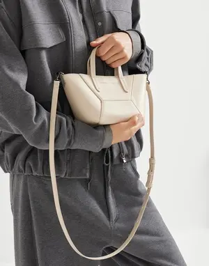 Brunello Cucinelli Micro Top Handle Tote Bag - Ivory