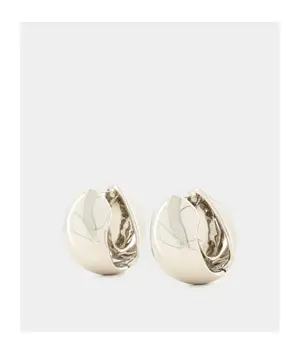 Coperni Extra-large Logo Creole Earrings - Silver