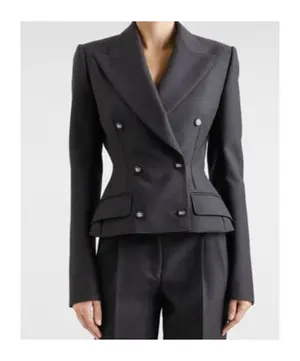 Dolce & Gabbana Double-breasted Tailored Jacket With Dg Logo