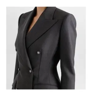 Dolce & Gabbana Double-breasted Tailored Jacket With Dg Logo