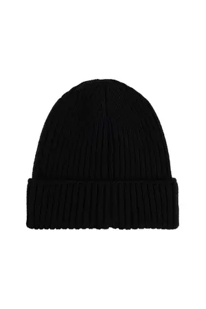 Moncler Logo Patch Beanie - Black