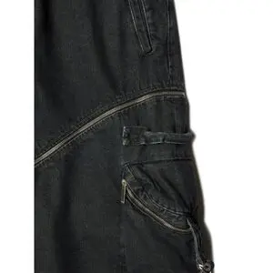 Off-White Zip Detailed Cargo Jeans - Black