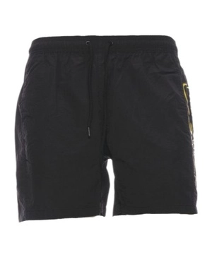 Barbour Logo Print Drawstring Swim Shorts - Black