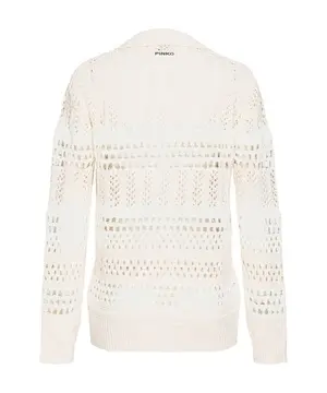 Pinko Openwork Collared Jumper