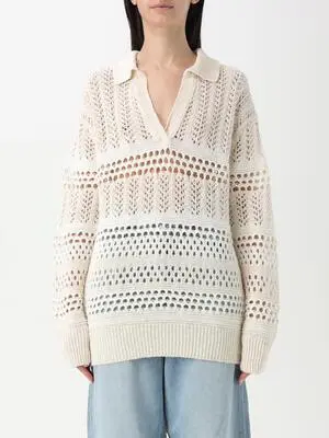 Pinko Openwork Collared Jumper