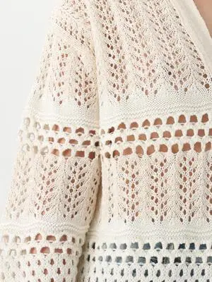 Pinko Openwork Collared Jumper