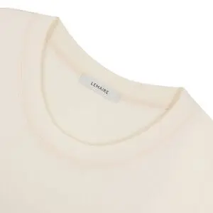 LEMAIRE Short Sleeve Belted Maxi Dress - Light Cream