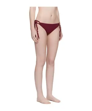 JIL SANDER Tie-detail Bikini Bottoms - Red