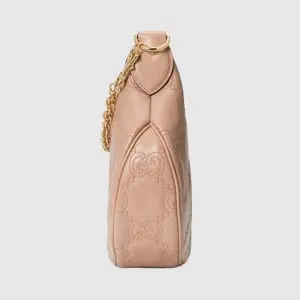 Gucci Padded Chain Shoulder Bag - Nude