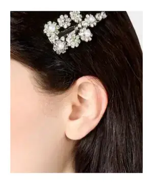 ROGER VIVIER Efflorescence Hair Clip With Crystals And Pearls