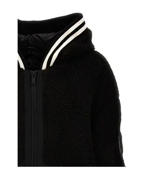 Moose Knuckles Long Sleeve Hooded Jacket With Logo Embroidery