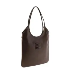 Miu Miu Ivy Logo-lettering Tote Bag - Heather