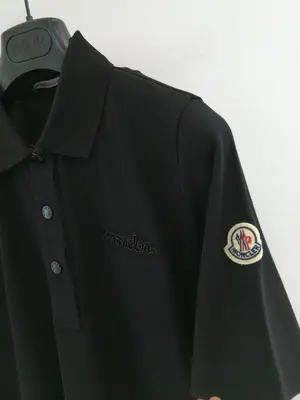 Moncler Logo Embroidered Polo Shirt