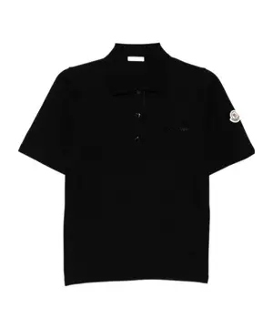 Moncler Moncler Logo Embroidered Polo Shirt No