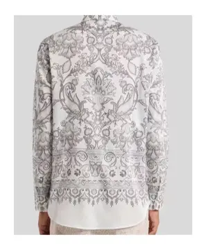 Etro Cotton Shirt With Placed Print