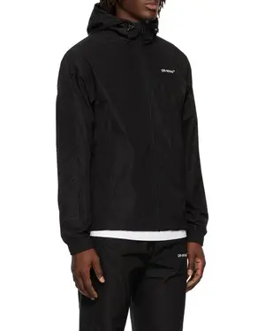 Off-White Diag Outline Track Zip Hoodie