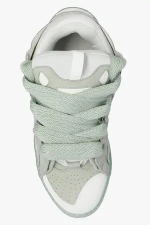 LANVIN Curb Lace-up Sneakers - Gray