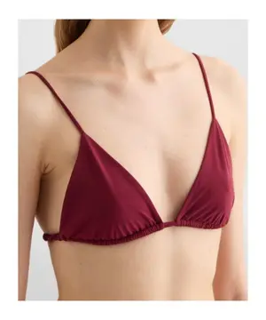 JIL SANDER Triangle Bikini Top - Sumac