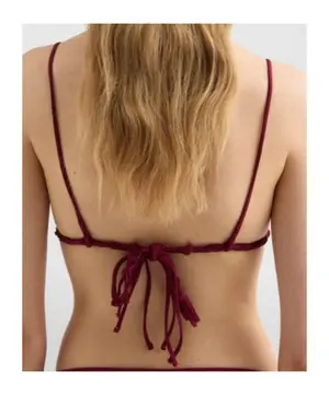 JIL SANDER Triangle Bikini Top - Sumac