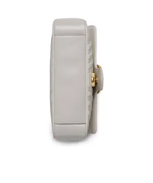 Gucci Gg Marmont Quilted Mini Shoulder Bag - Light Gray