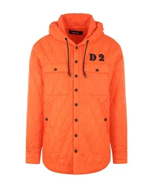 Dsquared2 Logo Patch Quilted Hooded Jacket
