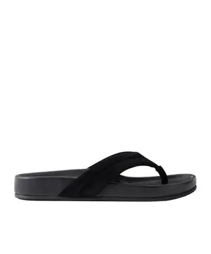 ST. AGNI Suede Platform Thong Sandals
