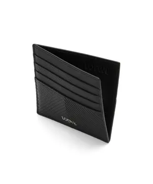 Loewe Logo Printed Open Cardholder - Black
