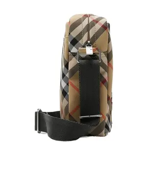 Burberry Checked Zipped Phone Bag